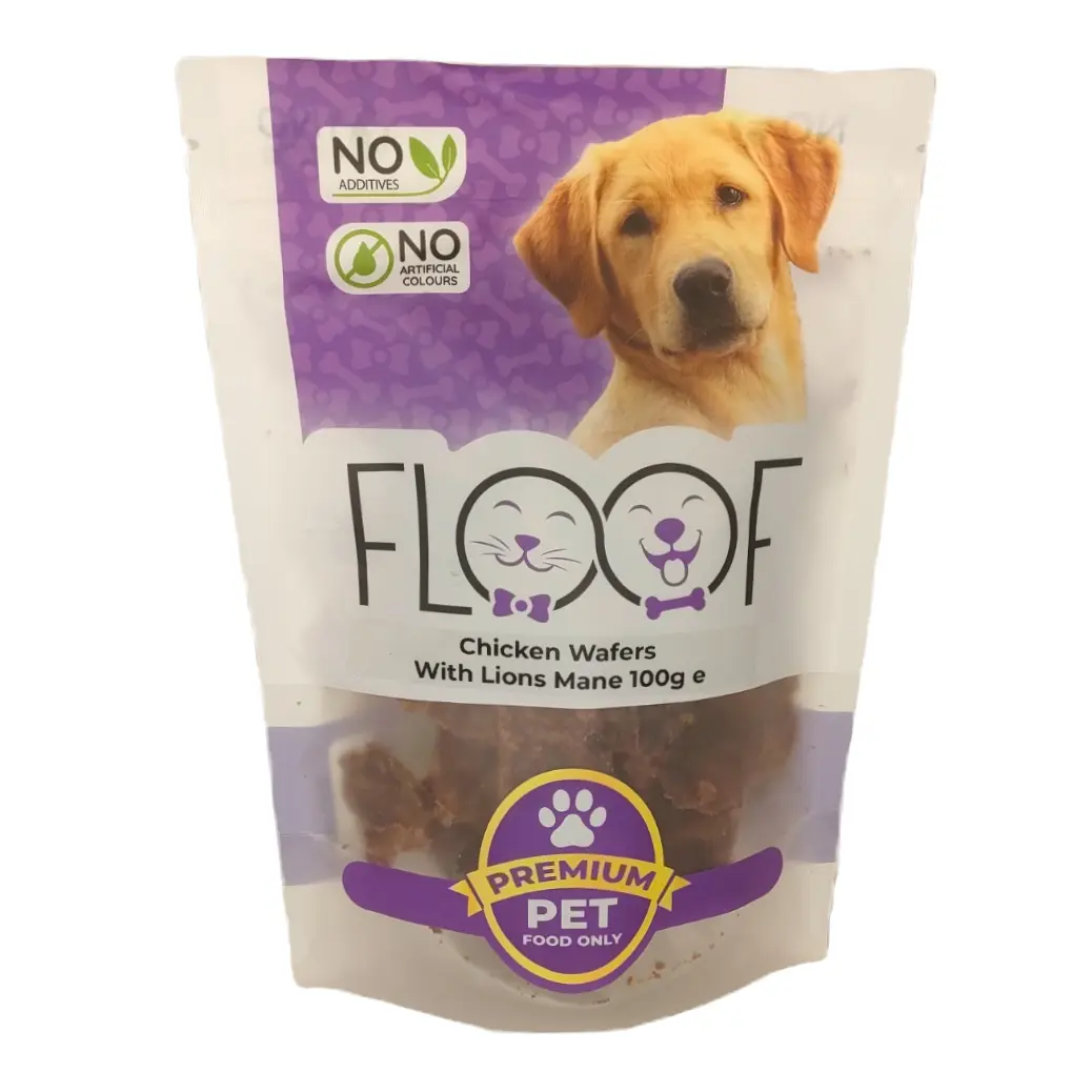 Dog Treats - Chicken Wafers with Lions Mane 100g